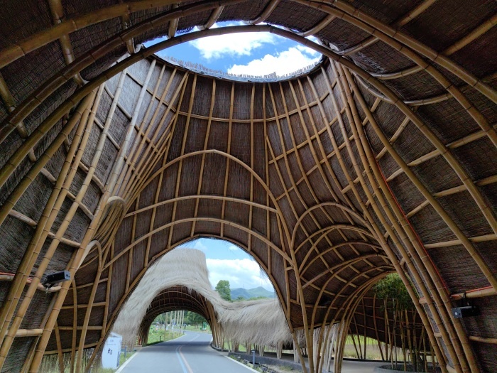 Bamboo Architecture at Rustic Village: Sustainable Design Innovation