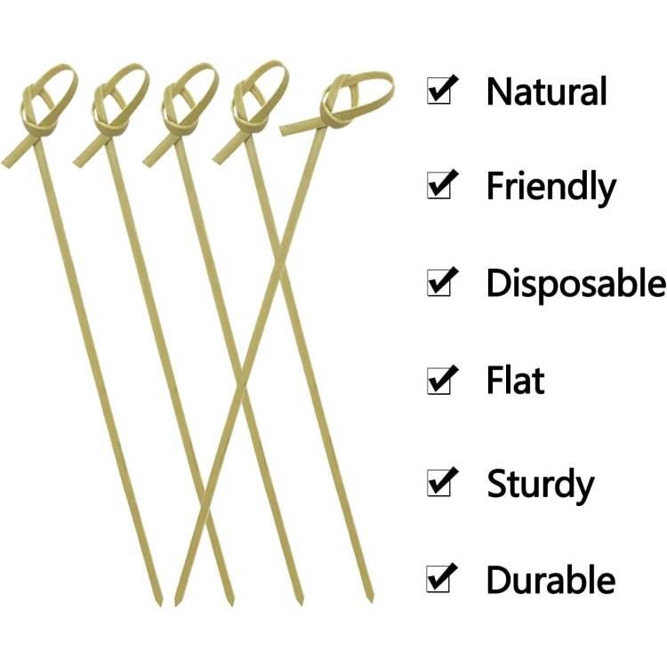 Gun-Shaped Bamboo Skewers - Eco-Friendly Cocktail & Appetizer Picks ...