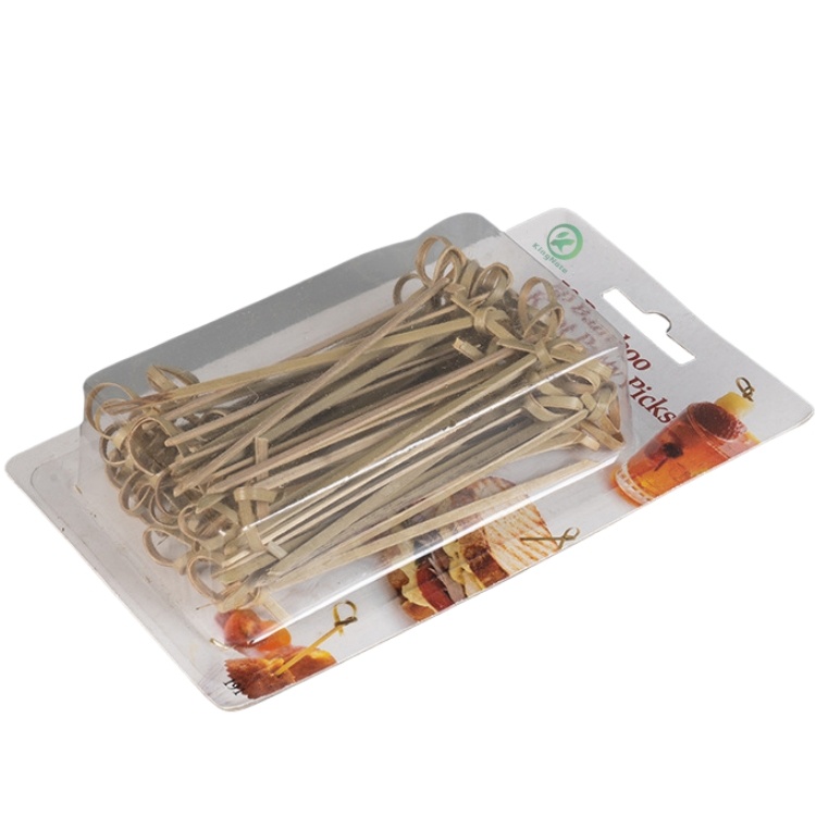 Customizable Bamboo Knot Party Picks for Cocktails & Appetizers - Eco ...