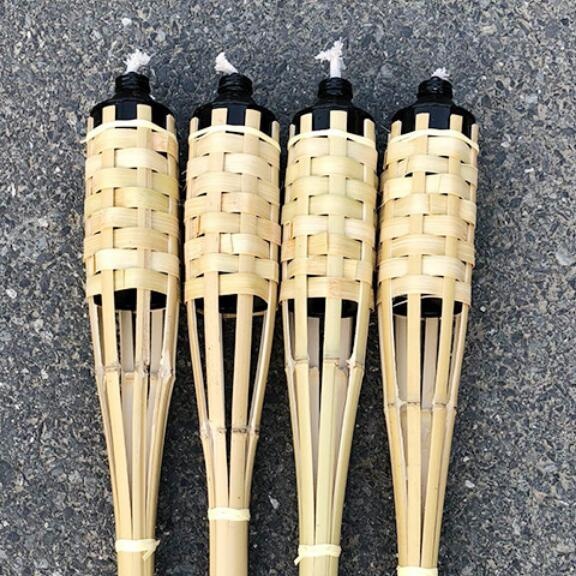 Eco-Friendly Natural Bamboo Tiki Torch for Outdoor Party and Garden ...