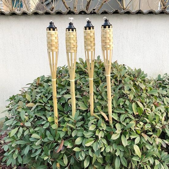 Eco-Friendly Natural Bamboo Tiki Torch for Outdoor Party and Garden ...