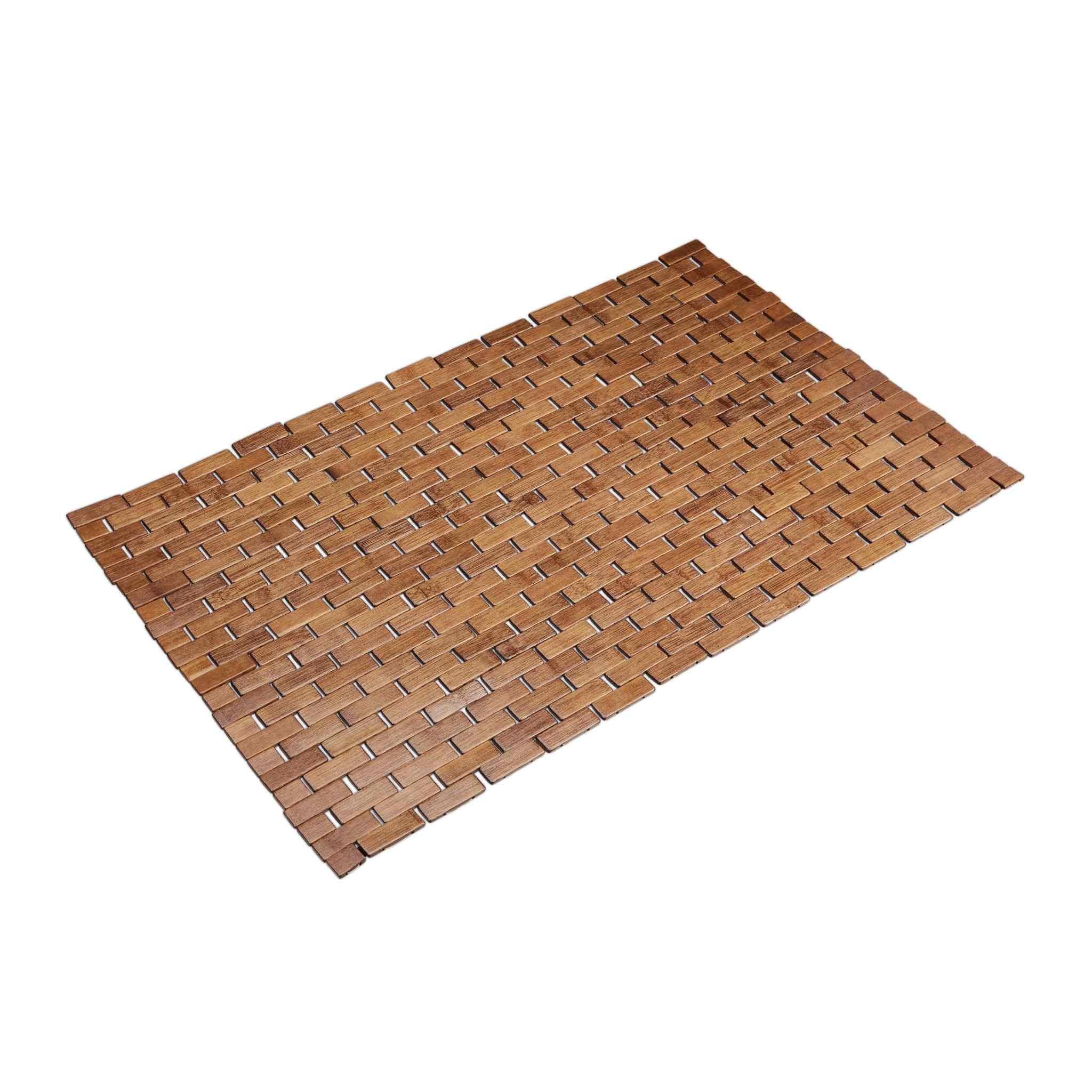 Bamboo Bathroom Mat – Elegant and Functional Water-Resistant Bath Rug ...