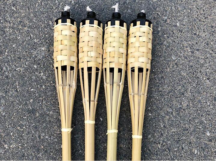 Eco-Friendly Natural Bamboo Tiki Torch for Outdoor Party and Garden ...